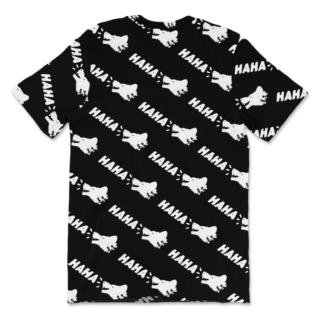 HAHA All Over Shirt - Black [LIMITED EDITION] – HyenaAgenda