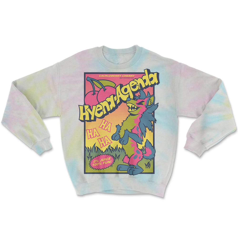 Cackleberry Cherry Sweatshirt - Pastel Tie Dye – HyenaAgenda