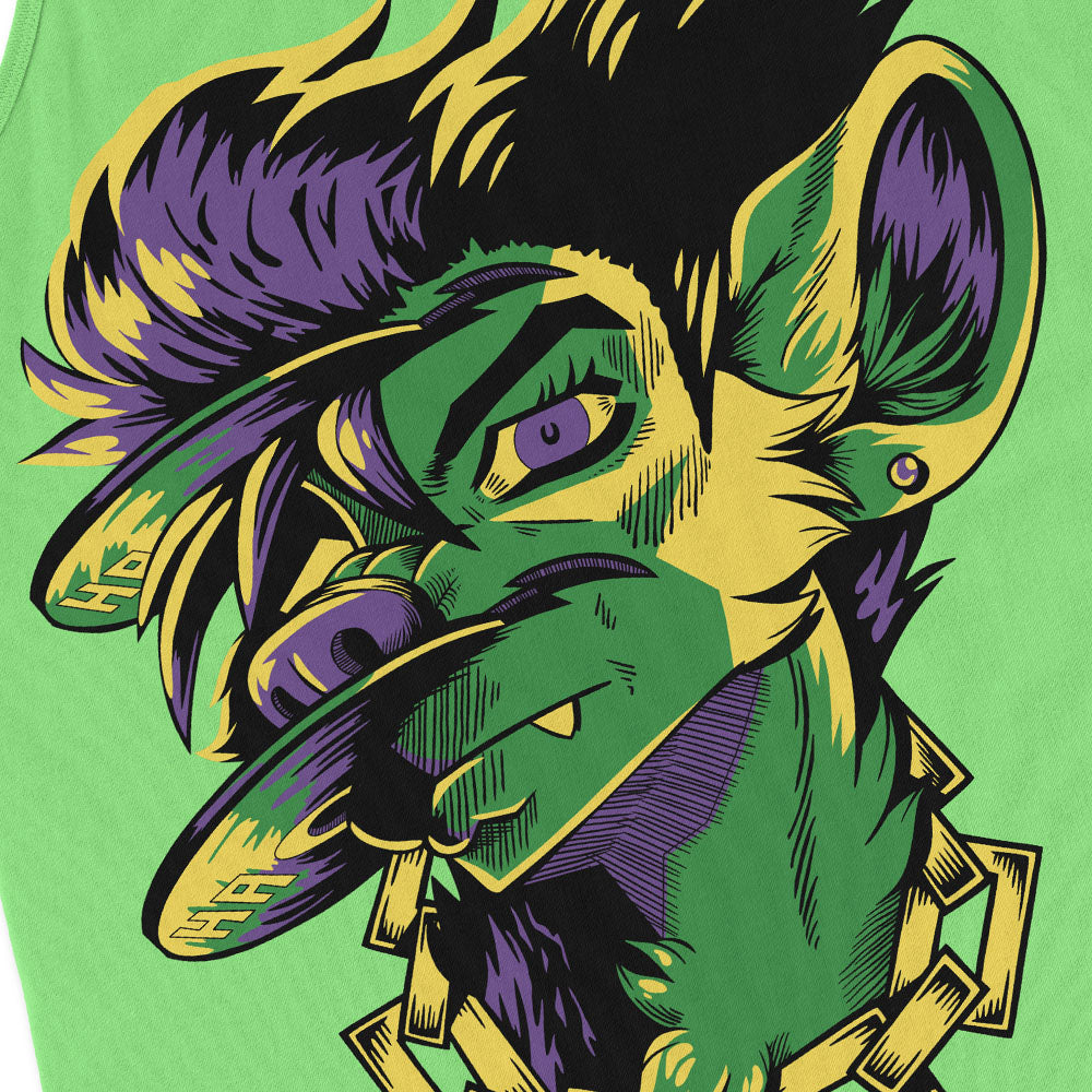 Eject Hyena Tank Top - Neon Green – HyenaAgenda