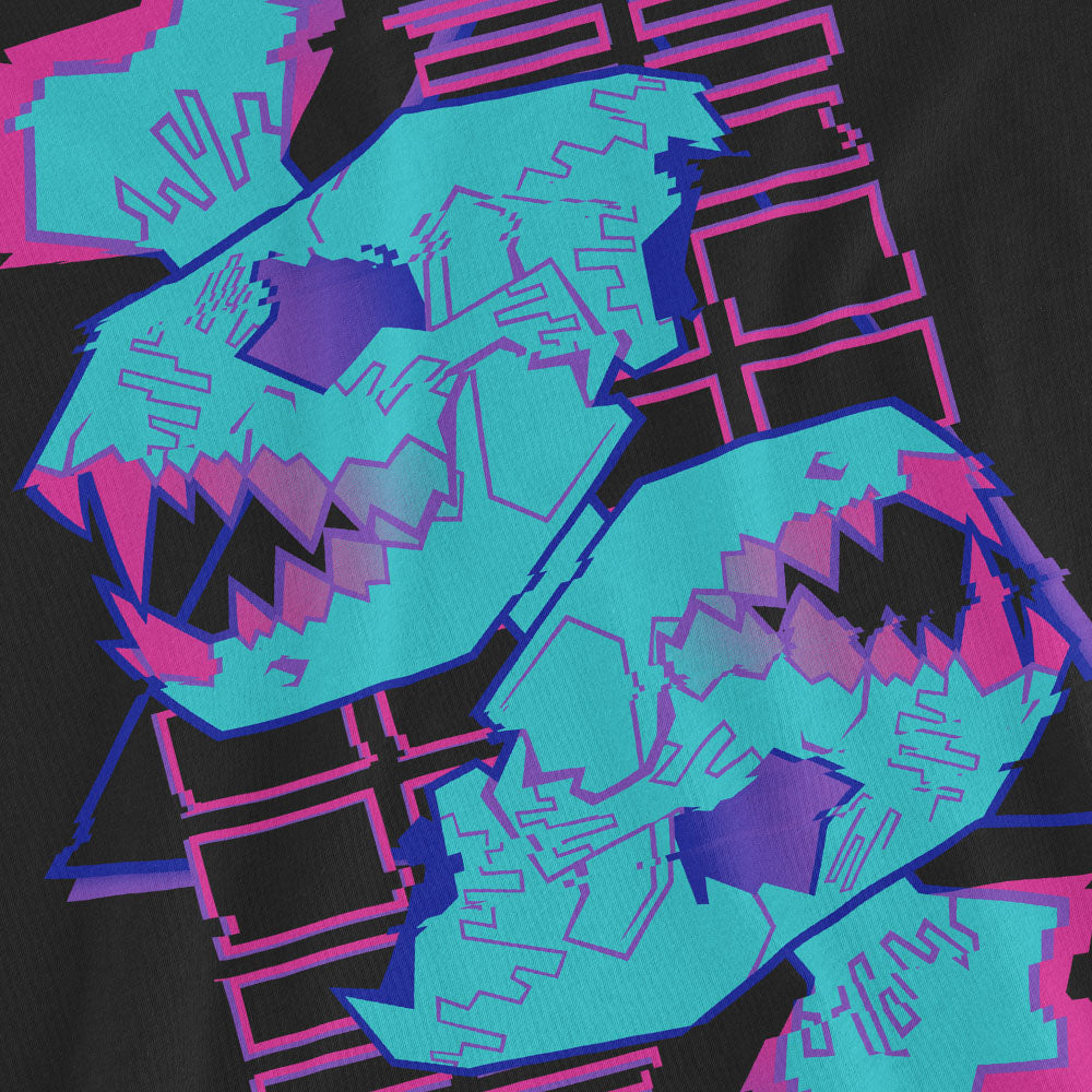 Glitchwave Hyena Skull Tank Top - Black – HyenaAgenda