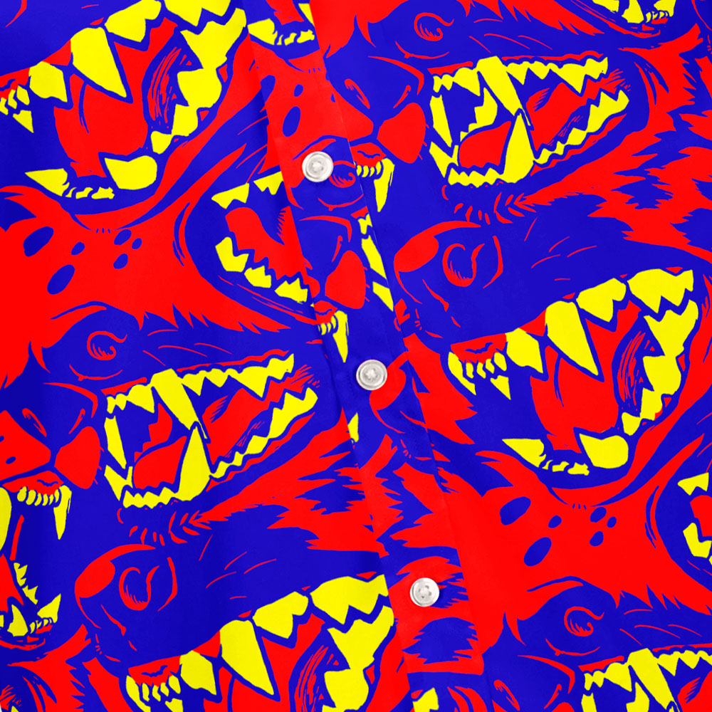 Predator Button Up Shirt - Primal [FINAL STOCK] – HyenaAgenda